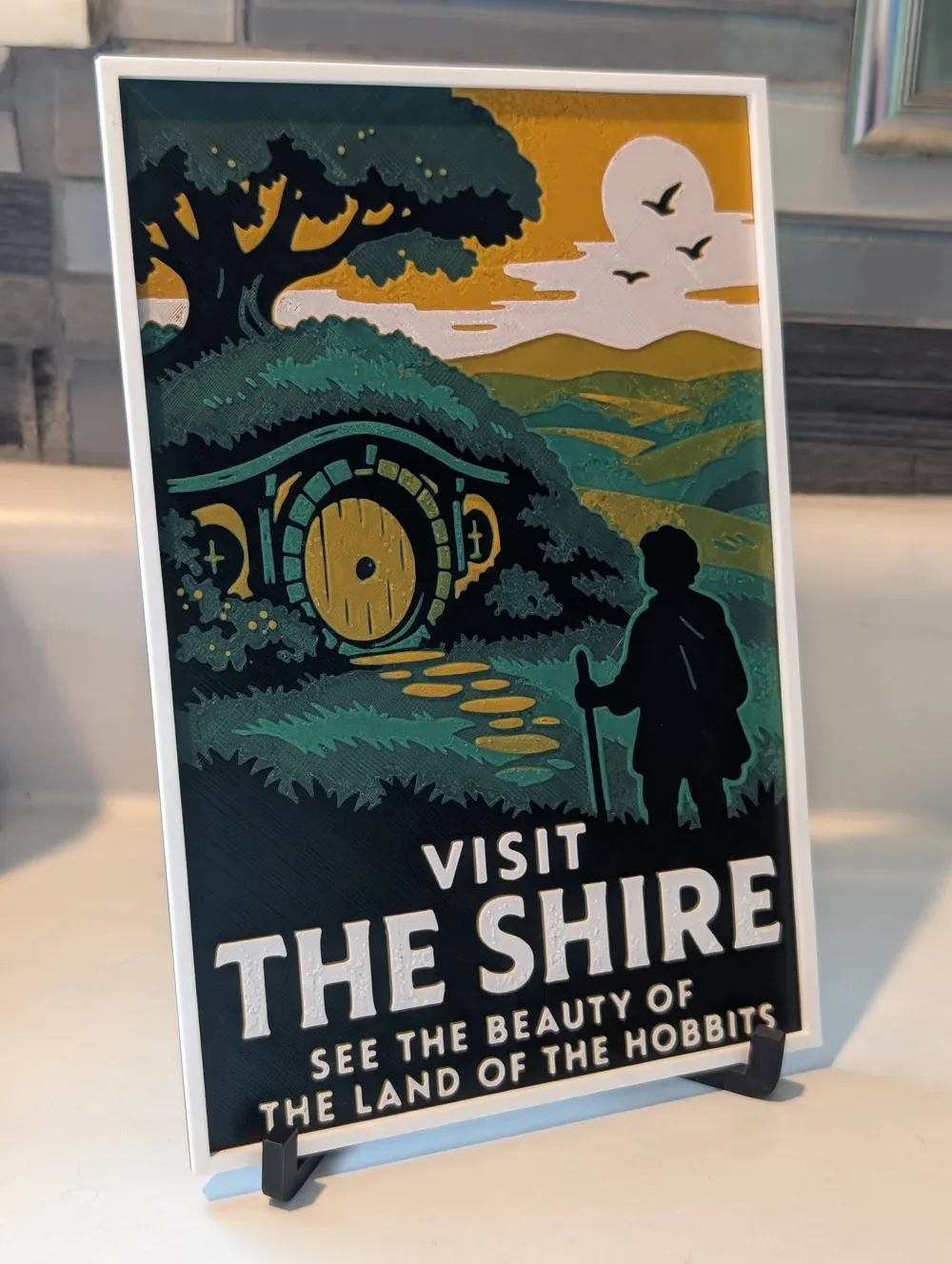 Lord of the Rings - Shire Vintage Travel Postcard by Serics MakerWorld ...