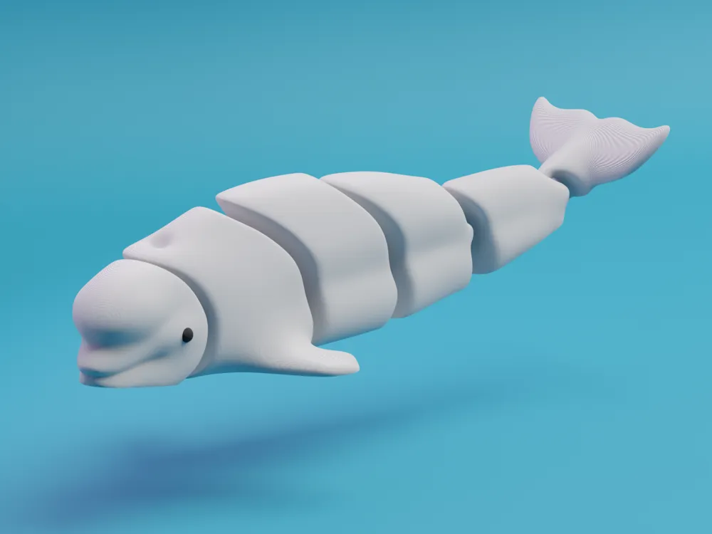Articulated Beluga whale - Free 3D Print Model - MakerWorld