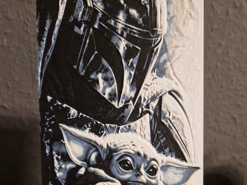 Hueforge - Mandalorian & Grogu - Free 3D Print Model - MakerWorld