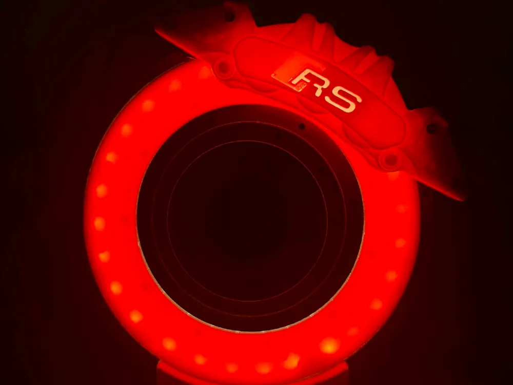 Audi RS Brake Disc LED Lamp - Free 3D Print Model - MakerWorld