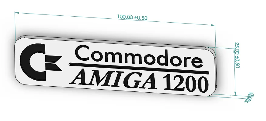 Commodore AMIGA 1200 Logo by vkaloudis - MakerWorld