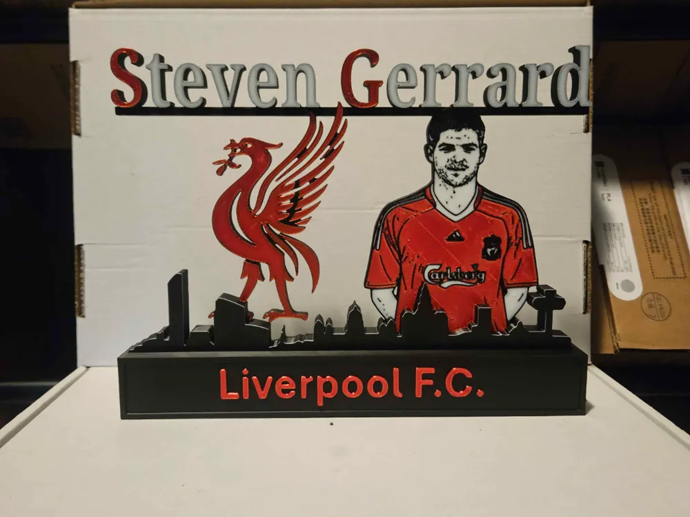 Premier League - Liverpool FC Steven Gerrard - Free 3D Print Model ...