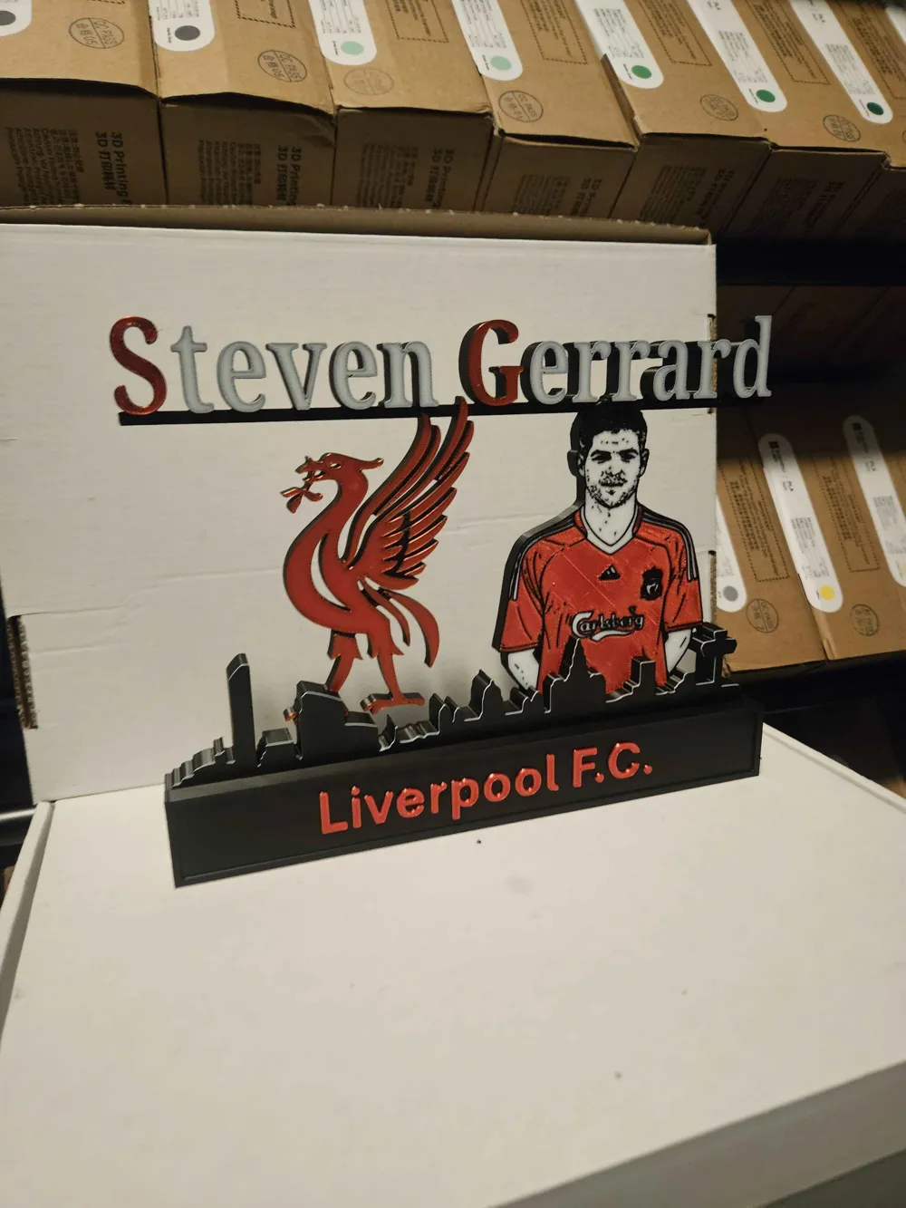 Premier League - Liverpool FC Steven Gerrard - Free 3D Print Model ...