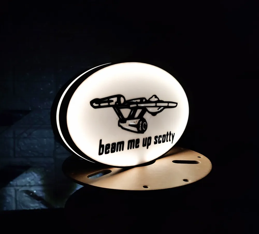 Star Trek Enterprise Light Box by Paggyka - MakerWorld
