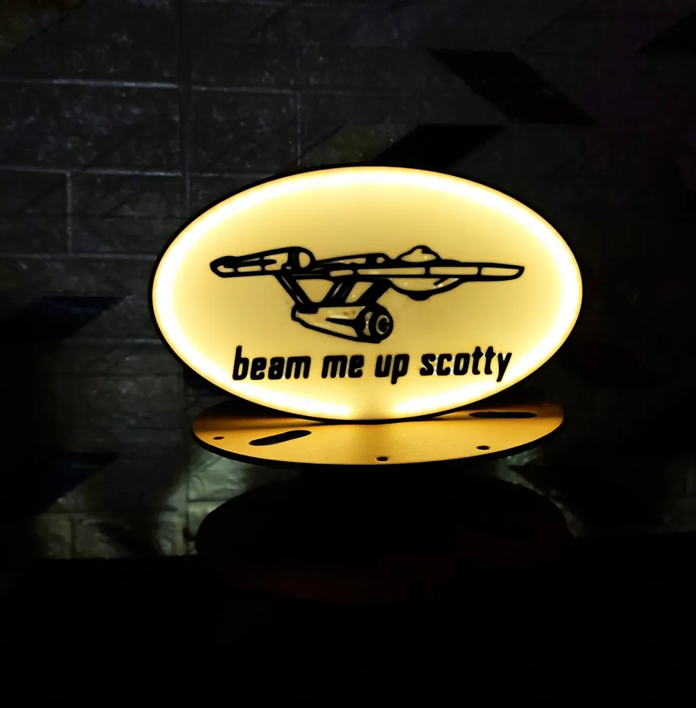 Star Trek Enterprise Light Box by Paggyka - MakerWorld