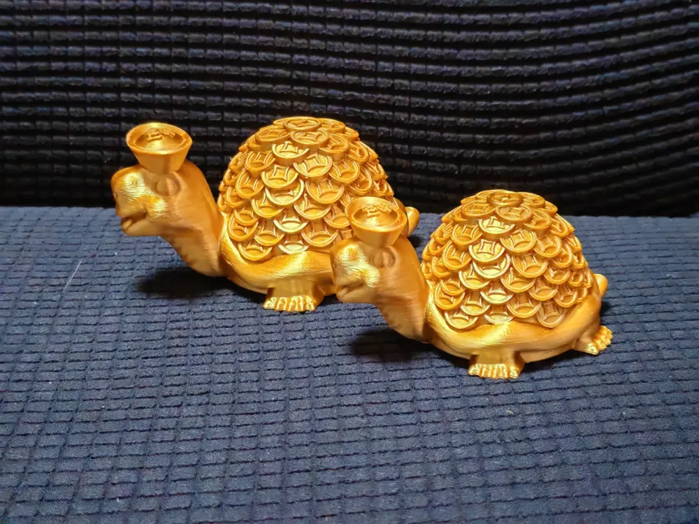 Prosperous Money Turtle, Golden Turtle Brings Fortune by ๖M๖ - MakerWorld