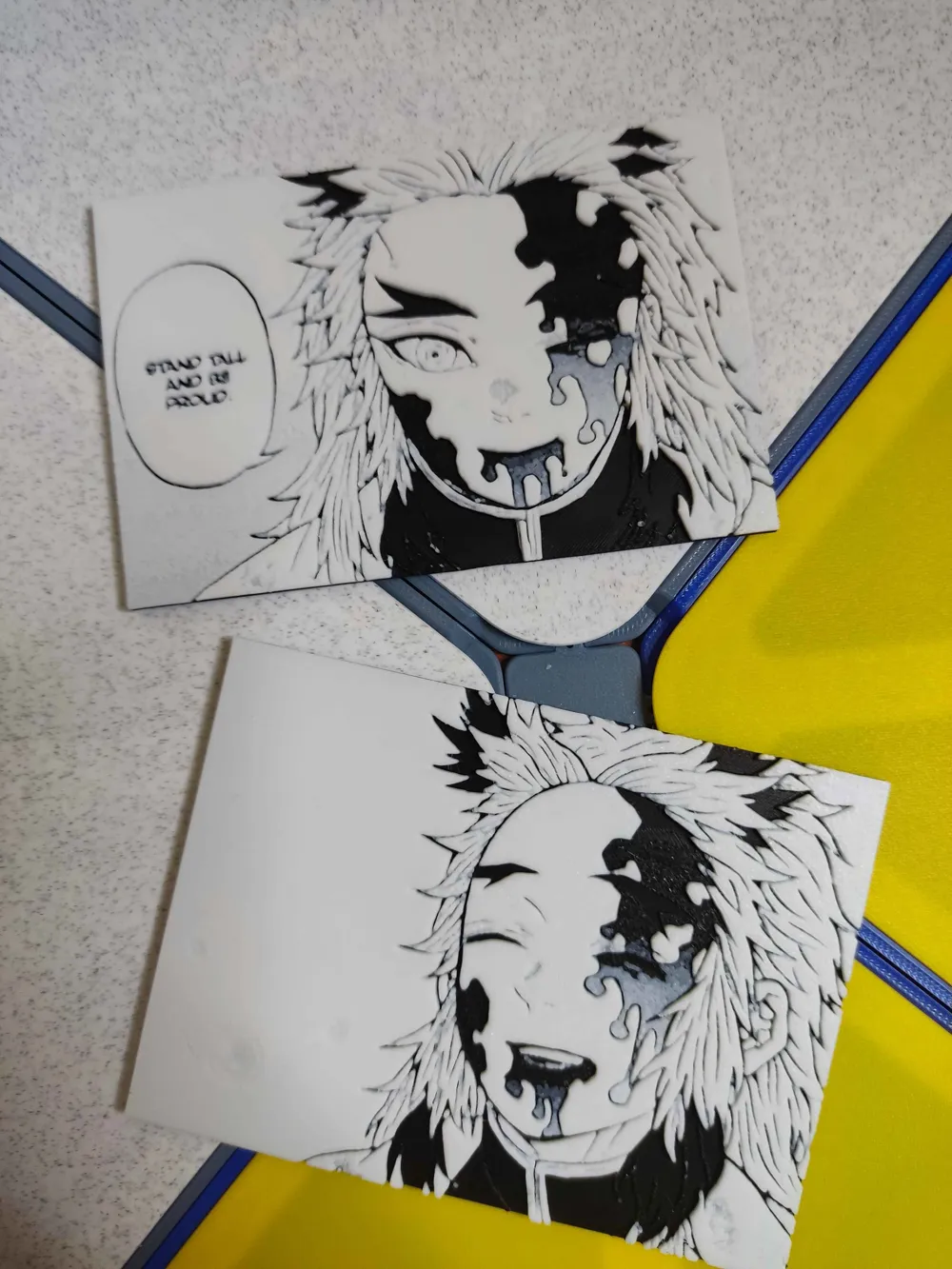 Rengoku manga panels hueforge by FSE MakerWorld: Download Free 3D Models