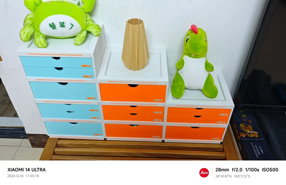 Monitor Riser Stackable Drawer Combo V2 by CODE72 MakerWorld: Download ...