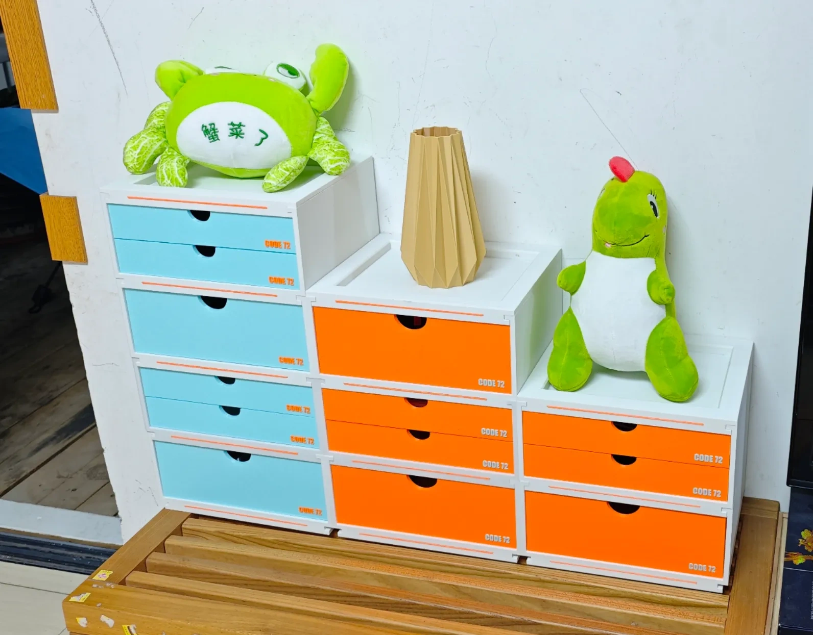 Monitor Riser Stackable Drawer Combo V2 by CODE72 MakerWorld: Download ...