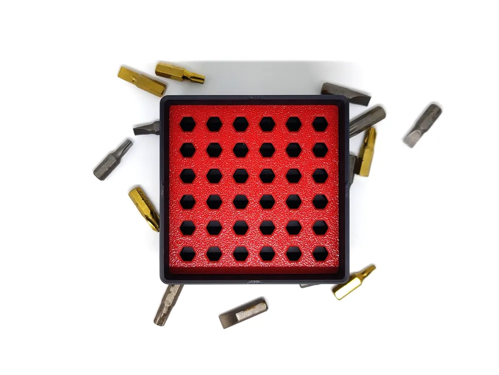 Hex Bit 36x stackable Holder Gridfinity 2x2x5u by Ravnoposeven MakerWorld: Download Free 3D Models