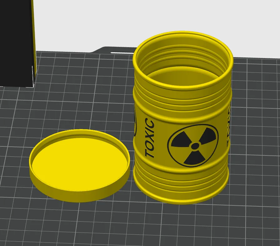 Radioactive oil barrel for pills | Toxic pill barrel | Techro3D by ...
