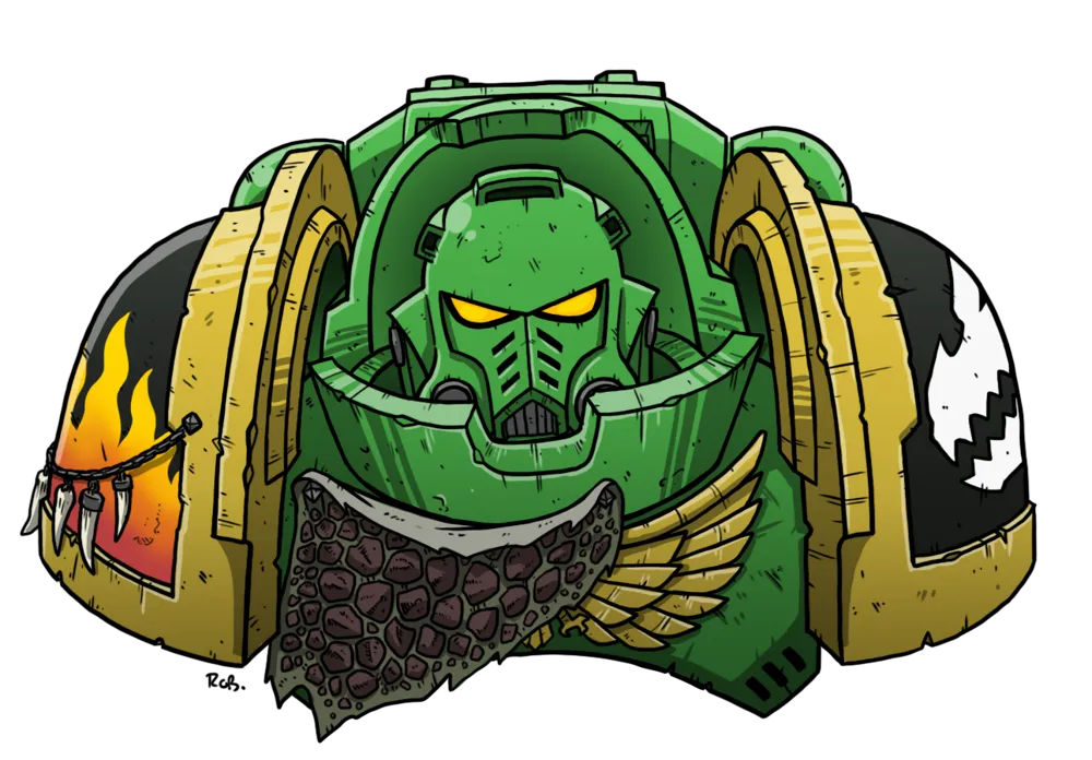 Salamander Space Marine Aggressor by Maaght - MakerWorld