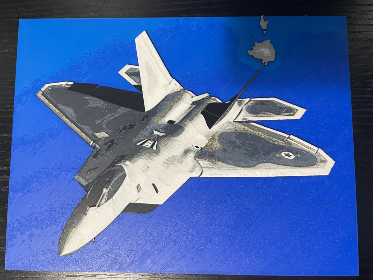 F-22 Raptor Hueforge - Free 3D Print Model - MakerWorld