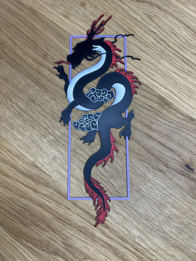 Dragon Bookmark 2D Art by FörsterSeppMakerWorld: Download Free 3D Models