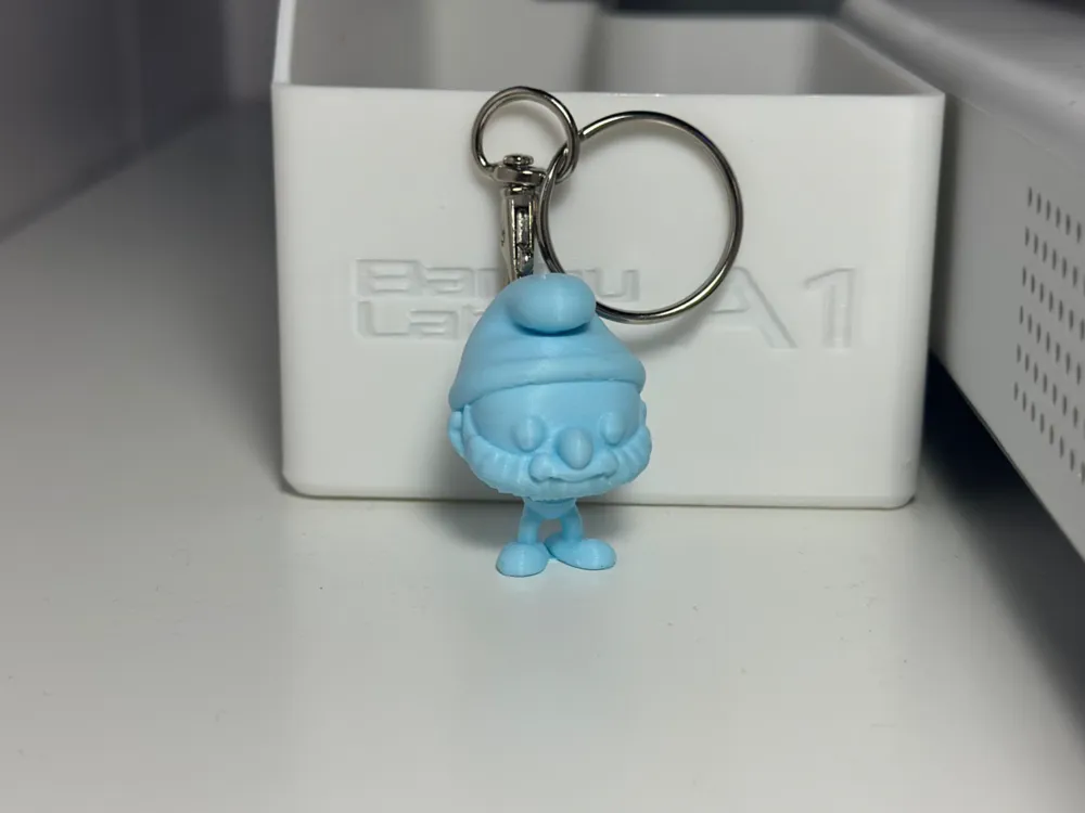 Papa Smurf Keychain - Funko Style - Free 3D Print Model - MakerWorld