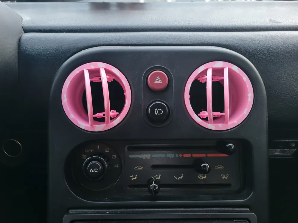 Miata Air Vents - Heart Pattern - Free 3D Print Model - MakerWorld