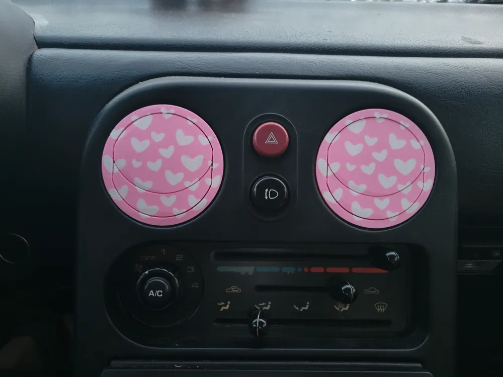 Miata Air Vents - Heart Pattern - Free 3D Print Model - MakerWorld