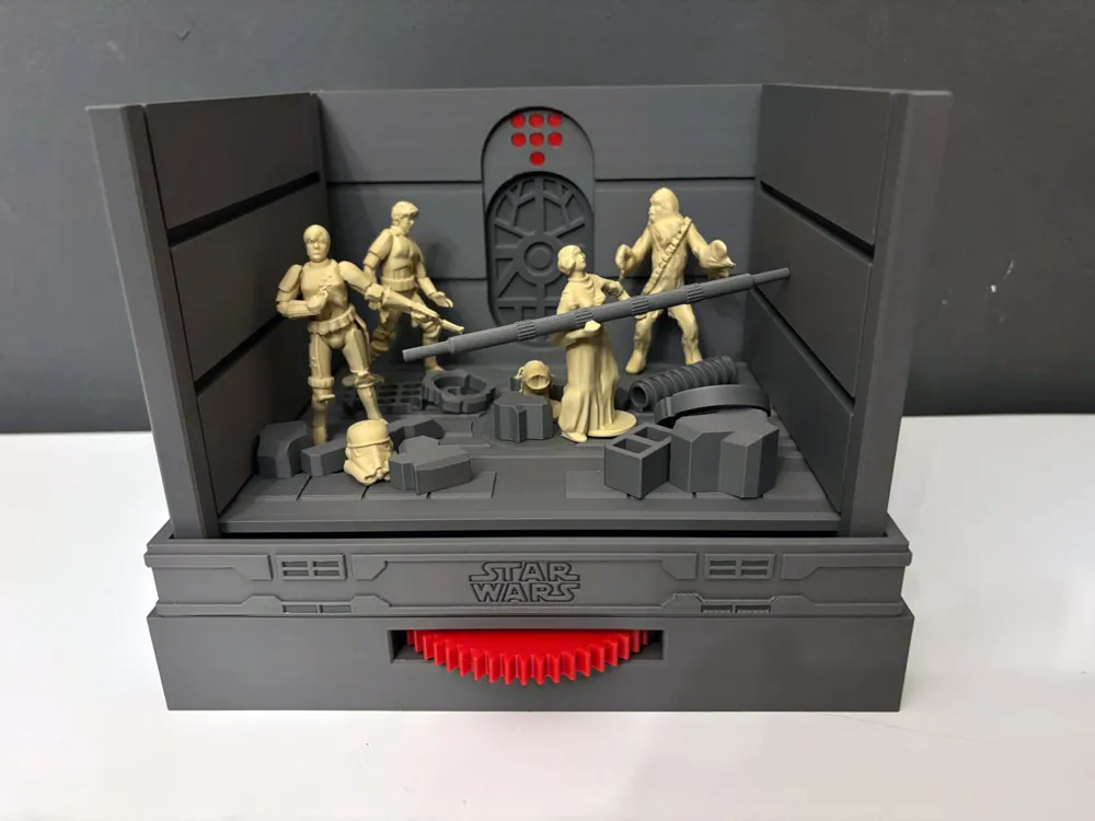 Star Wars Trash Compactor Diorama – Movable by duke78 MakerWorld ...