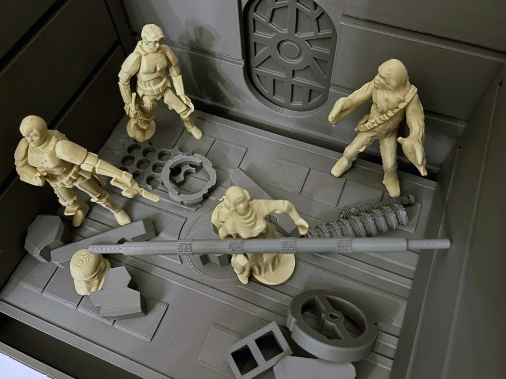 Star Wars Trash Compactor Diorama – Movable by duke78 MakerWorld ...
