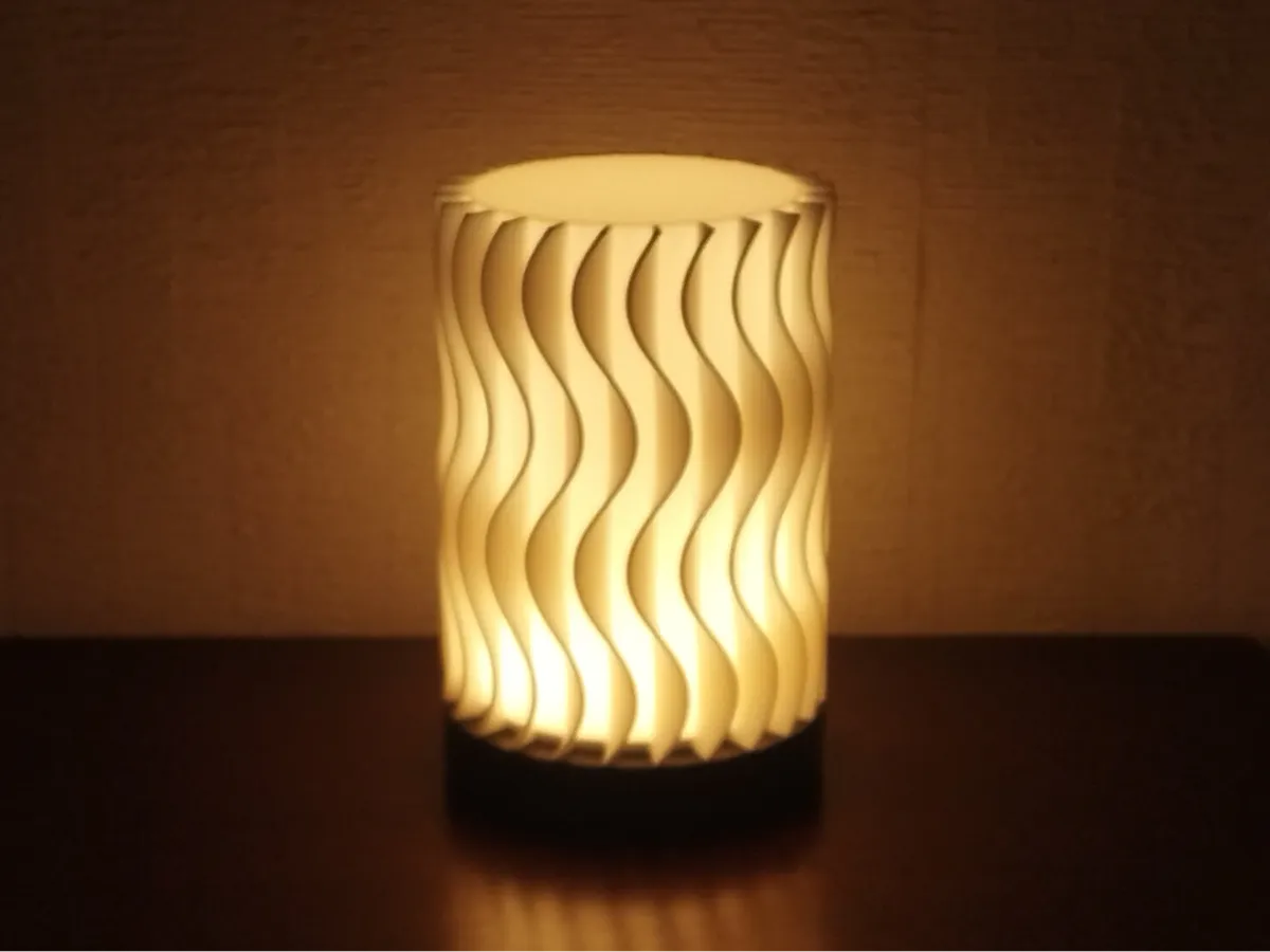 Mini Two Wave Lamp - Free 3D Print Model - MakerWorld