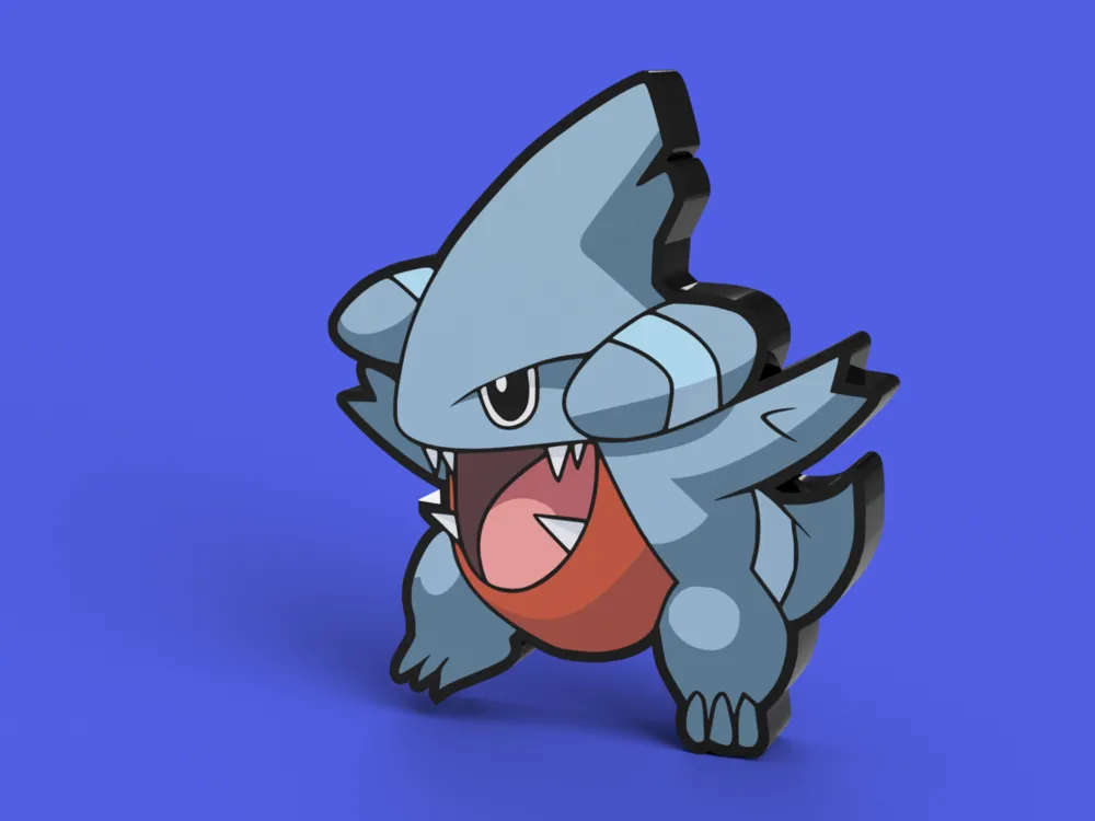 Gible Lightbox by Sitsero - MakerWorld