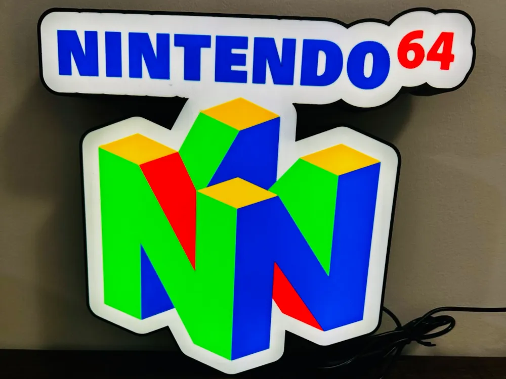 Nintendo N64 Logo - Light up Sign by vidguideMakerWorld: Download Free ...
