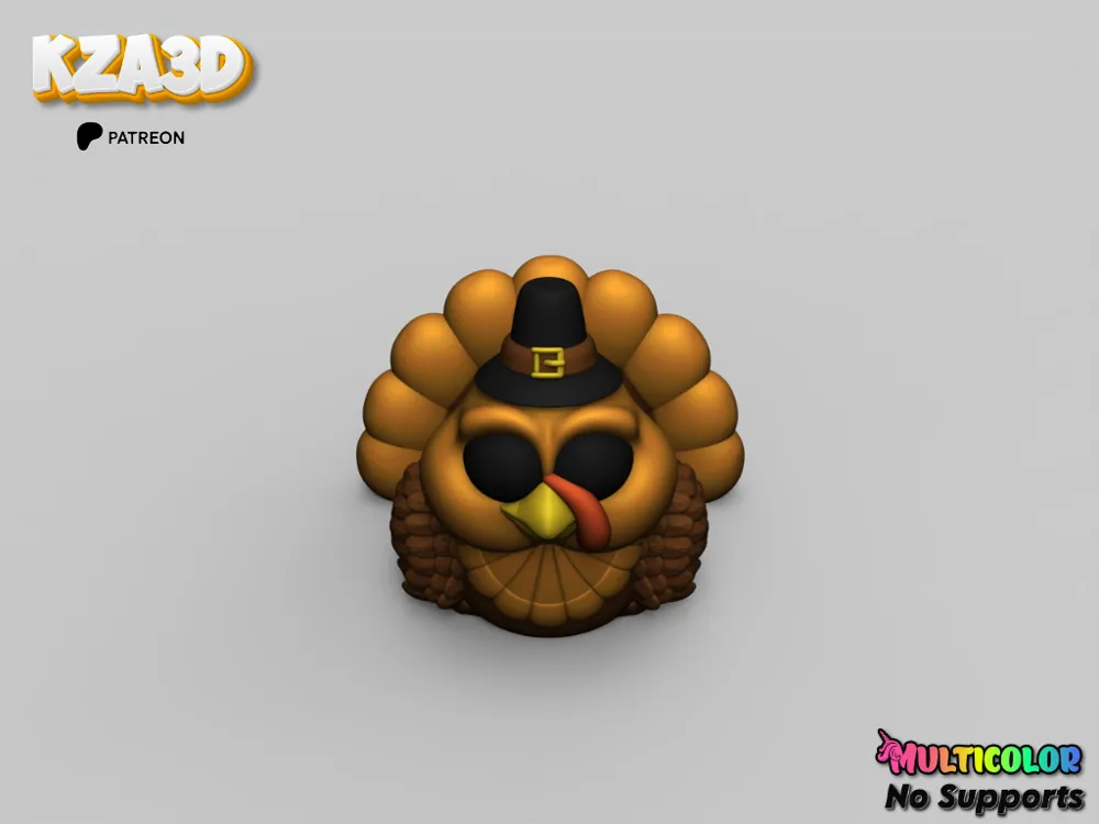 Articulated Turkey - Thanksgiving Day - Free 3D Print Model - MakerWorld