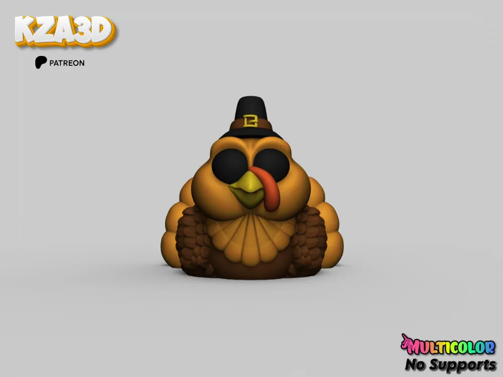 Articulated Turkey - Thanksgiving Day by Kza3D MakerWorld: Download ...
