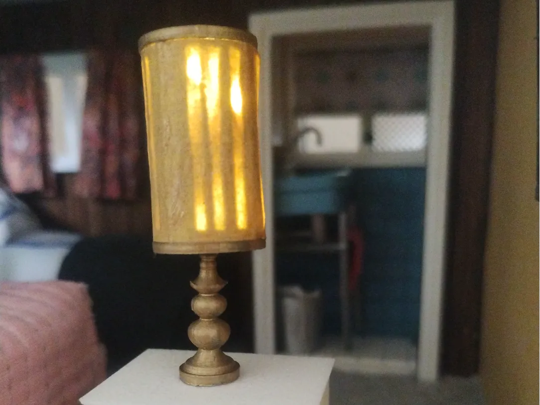 Miniature Working Table Lamp / Bedside Table Light - Free 3D Print ...