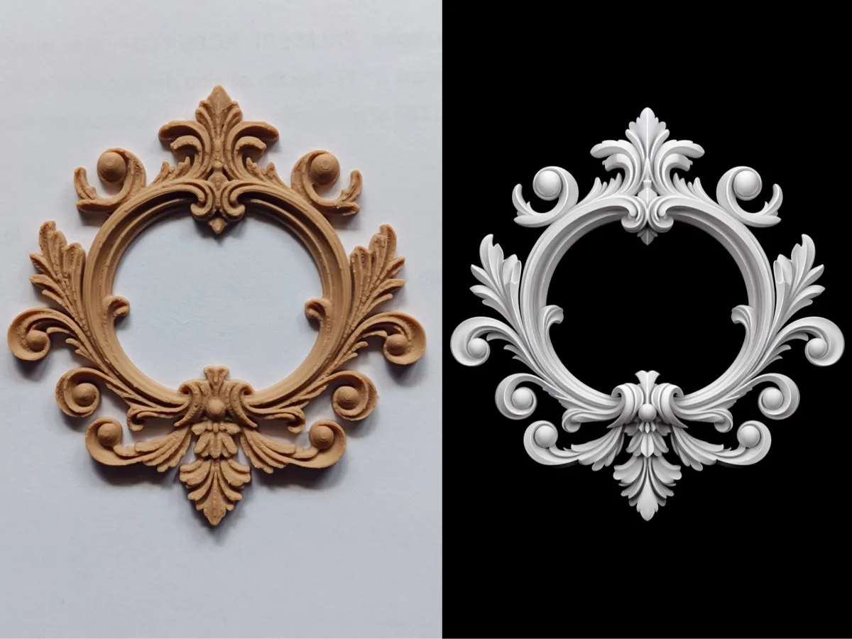 circular frame with decorative frieze by Rossy MakerWorld: Download ...