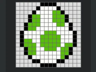 Green Yoshi egg pixel puzzle - Free 3D Print Model - MakerWorld