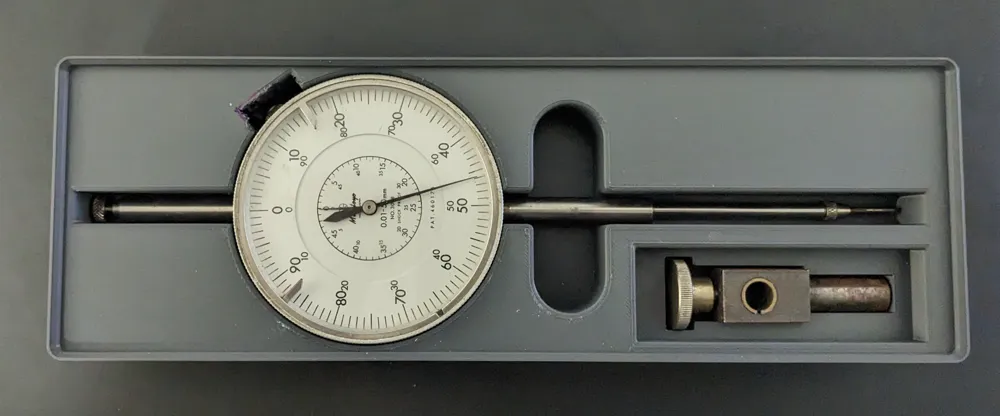 Gridfinity 2x6 for big dial indicator Mitutoyo Remixed by r.kingma ...