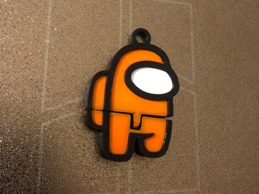 Flexi Among us keychain - Free 3D Print Model - MakerWorld