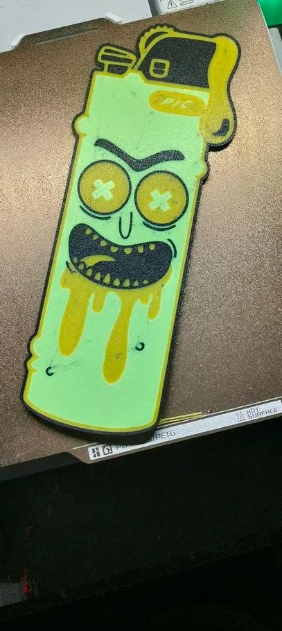 Rick Lighter Wallart/Sign by PRBE3D - MakerWorld