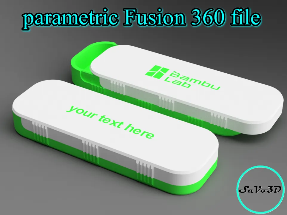 parametric box with sliding lid by SaVo3D MakerWorld: Download Free 3D ...