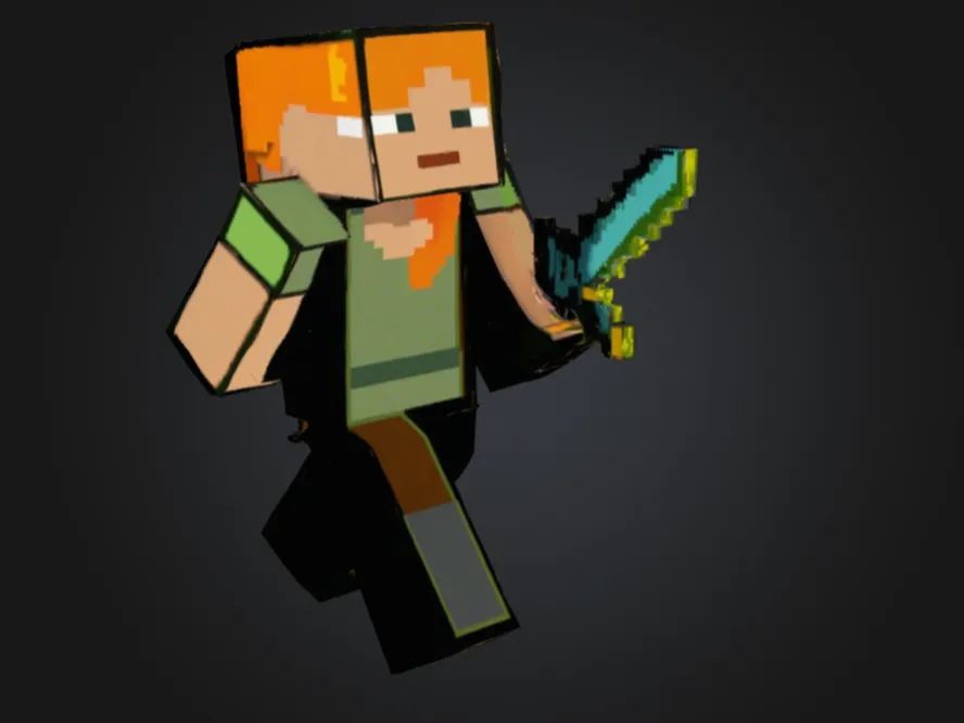 Minecraft | Alex - Free 3D Print Model - MakerWorld