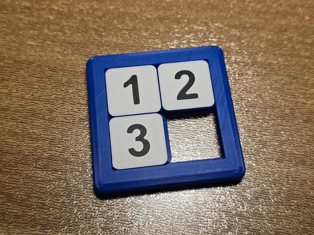 Customizable Sliding Puzzle (Parametric) - Free 3D Print Model - MakerWorld