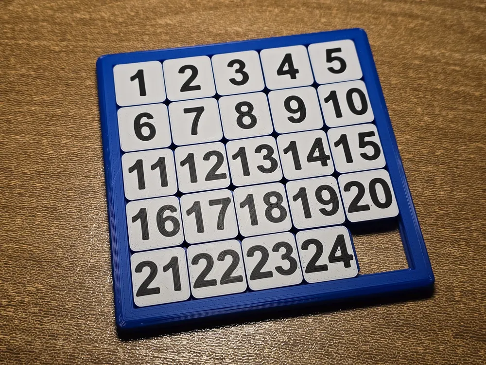 Customizable Sliding Puzzle (Parametric) - Free 3D Print Model - MakerWorld
