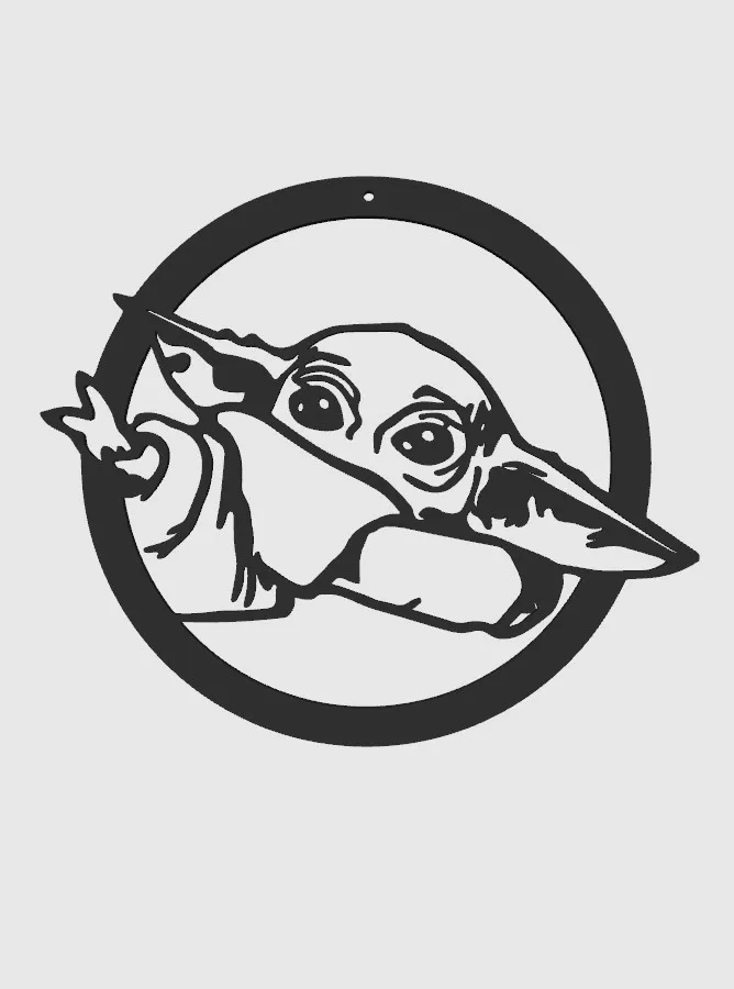 Baby Yoda (Grogu) decor art / wall art by Slovan - MakerWorld