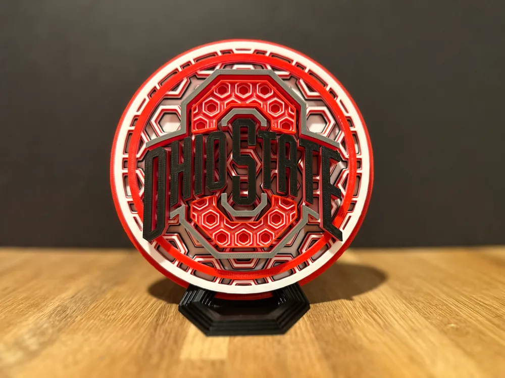 Ohio State University Buckeyes Dimensional Mosaic by Richie Rich Richie ...