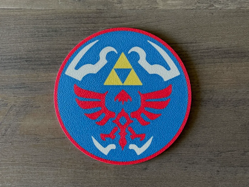 Hylian Shield Coaster by The Lazy Wizard - MakerWorld