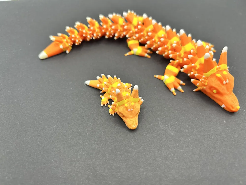 Snack-Size Candy Corn Dragon by Meyerhouse MakerWorld: Download Free 3D ...