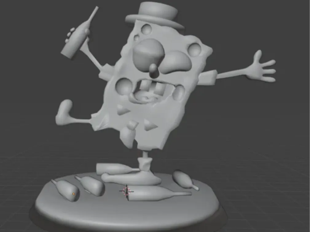 bob l'éponge ivre - Modèle d'Impression 3D Gratuit - MakerWorld