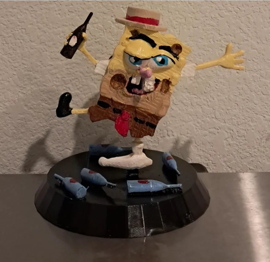 bob l'éponge ivre - Modèle d'Impression 3D Gratuit - MakerWorld