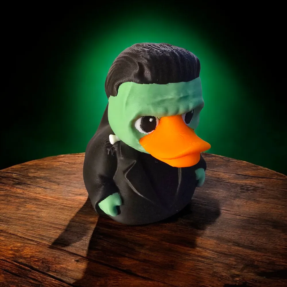 Frankenstein Rubber Ducky Toy Monster Figure - Free 3D Print Model ...