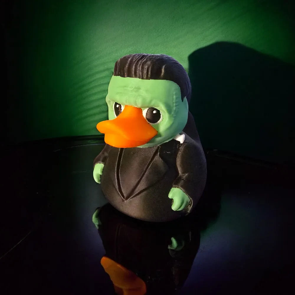 Frankenstein Rubber Ducky Toy Monster Figure - Free 3D Print Model ...