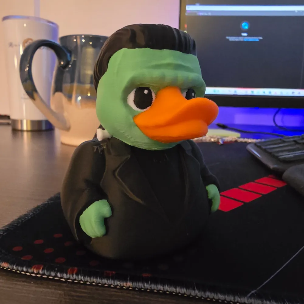 Frankenstein Rubber Ducky Toy Monster Figure - Free 3D Print Model ...