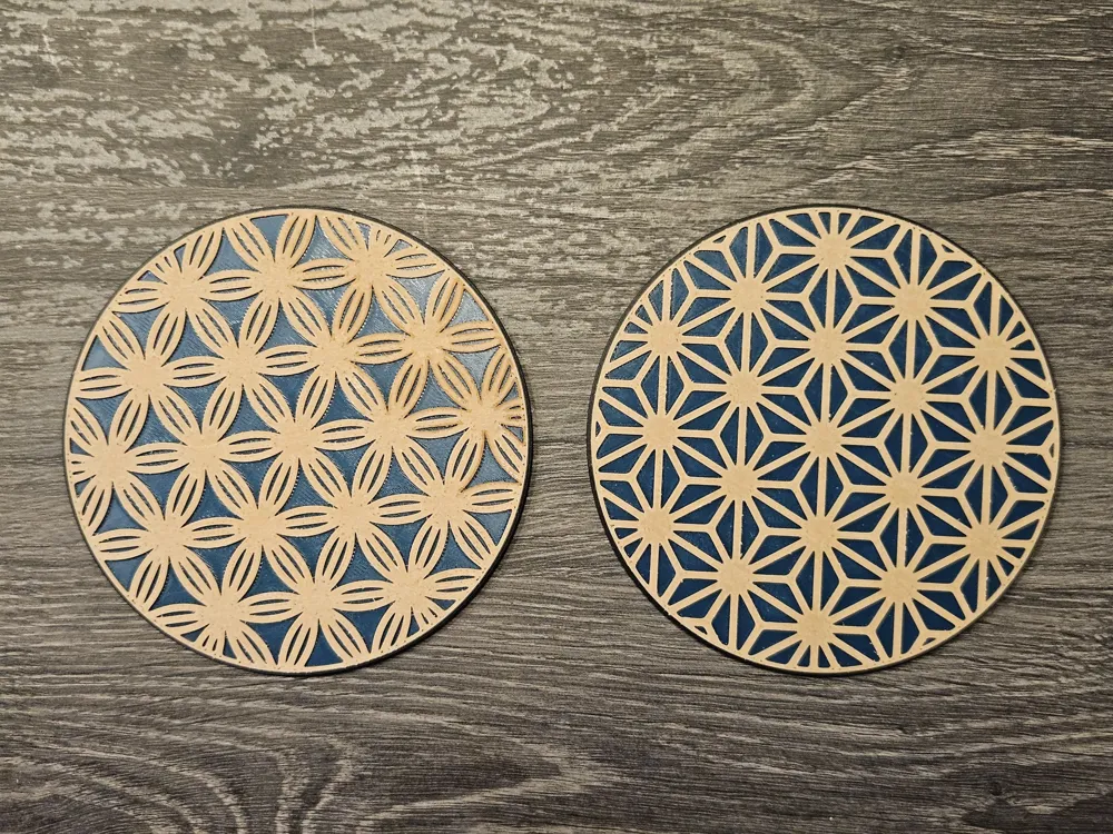 Japanese Kumiko Inspired Coasters by andwoh MakerWorld: Download Free ...