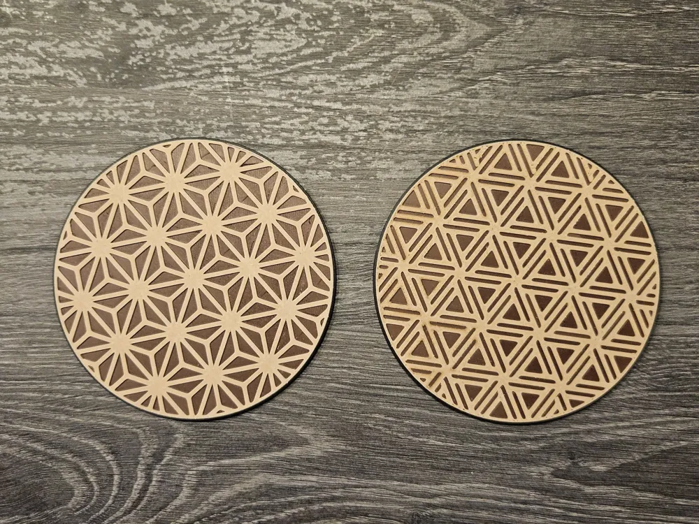 Japanese Kumiko Inspired Coasters by andwoh MakerWorld: Download Free ...
