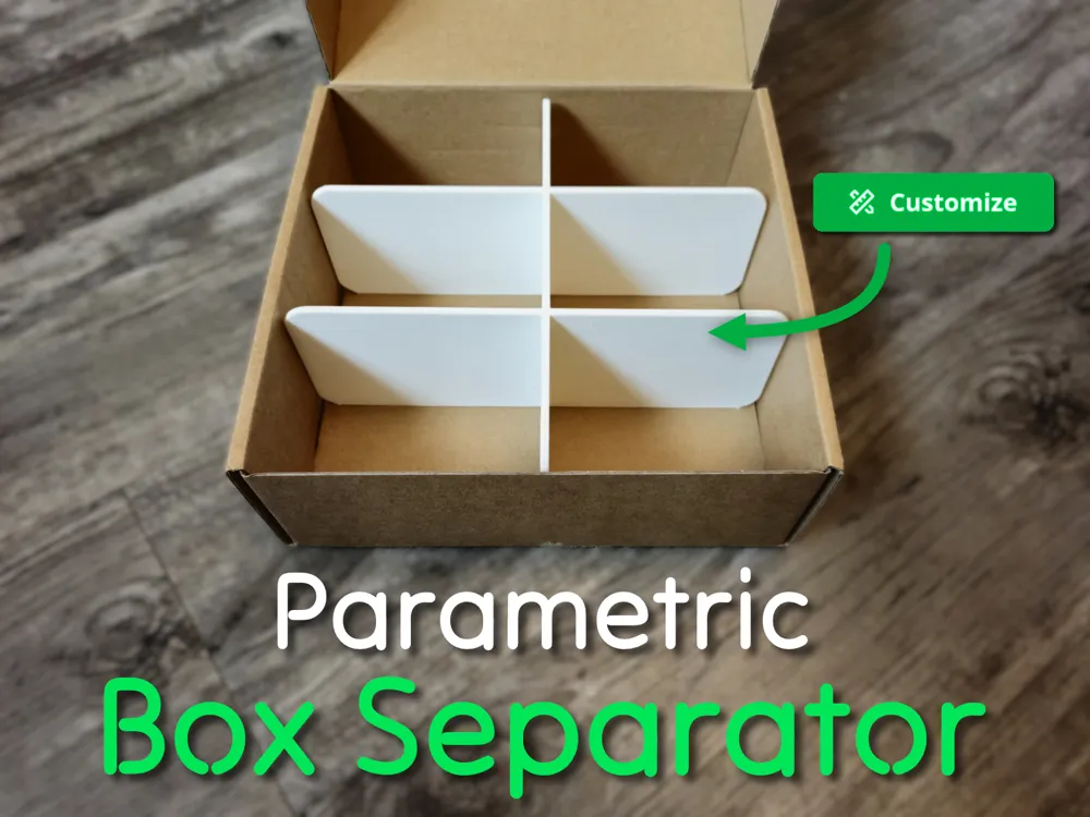 Parametric Box Divider Generator by BlainLeVilain - MakerWorld